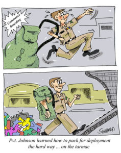215. Pack For Deployment | INCOMING Military Cartoons