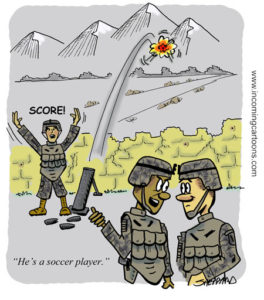 393. Mortar Score | INCOMING Military Cartoons